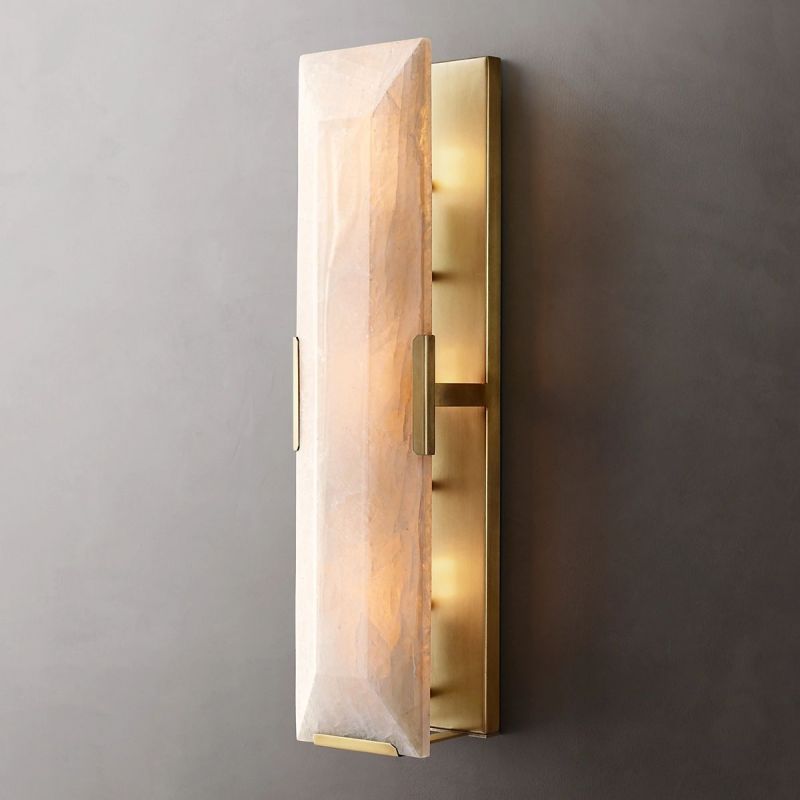 Harson Alabaster Linear Sconce,Sconce For Living Room,RH Sconce ...