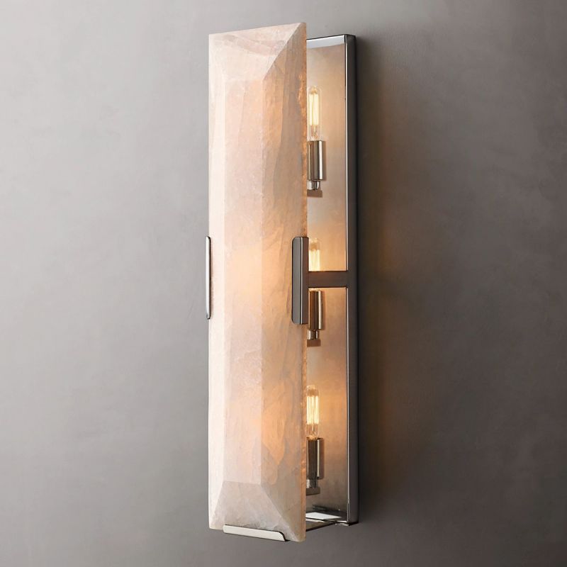 Harson Alabaster Linear Sconce,Sconce For Living Room,RH Sconce ...